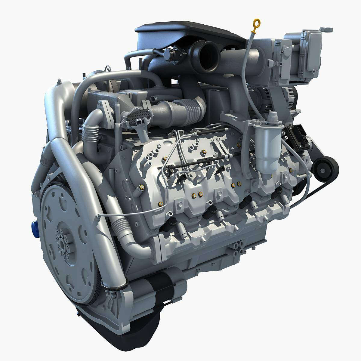Duramax V8 Engine - 3D Model by 3D Horse