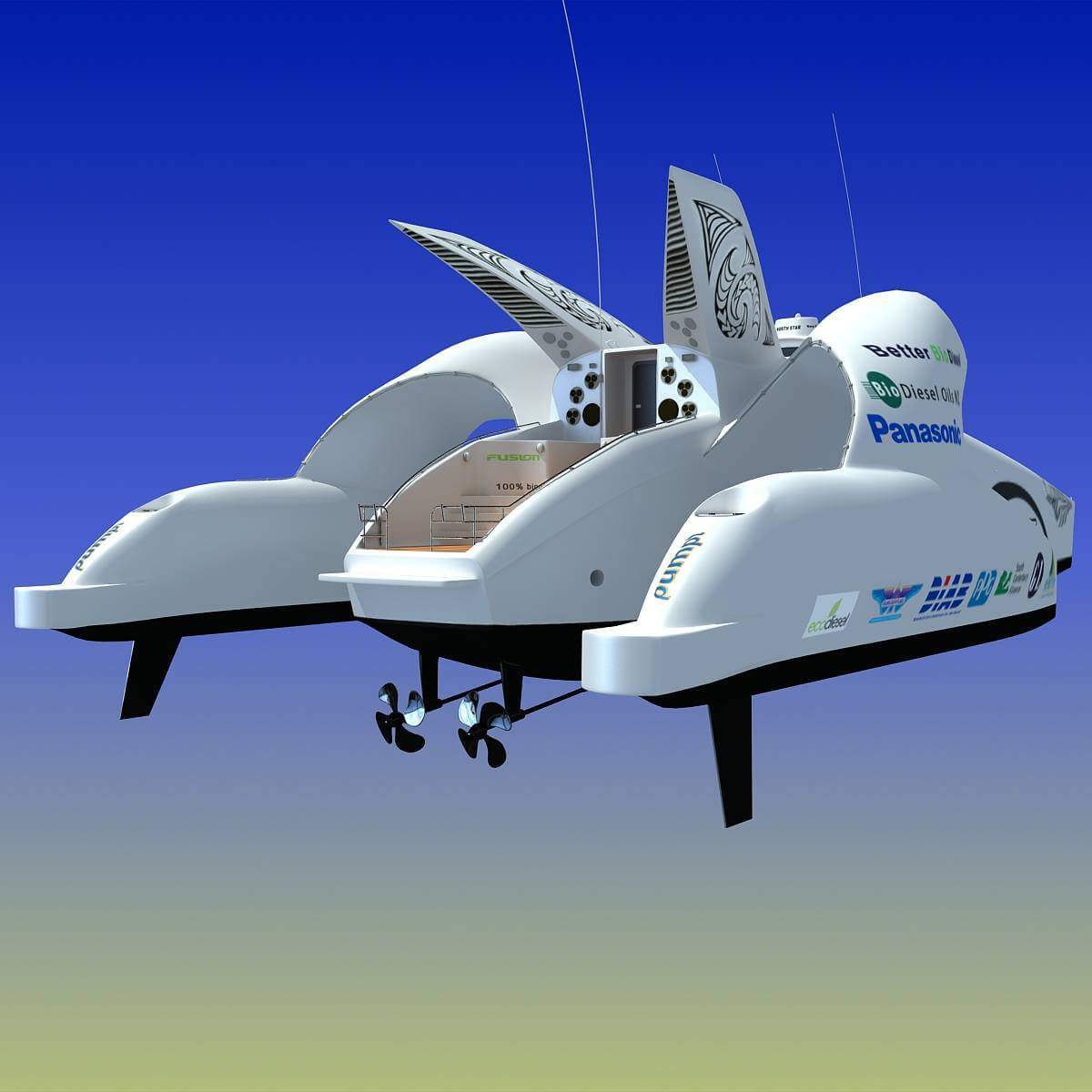 Earthrace Boat - 3D Model by 3D Horse