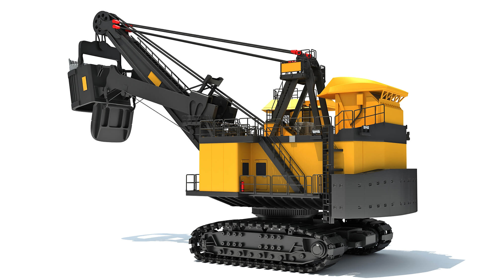 Electric Mining Rope Shovel - 3D Model by 3D Horse