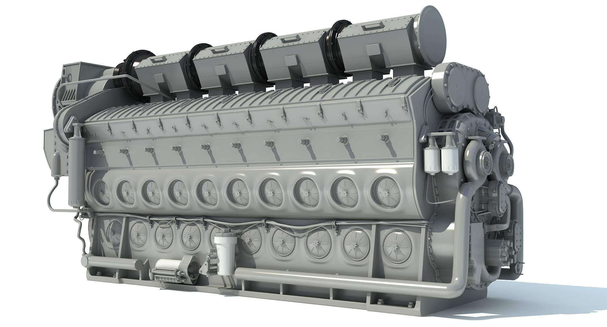 EMD Electro-Motive Diesel Engine Locomotive 3D Model by 3D Horse