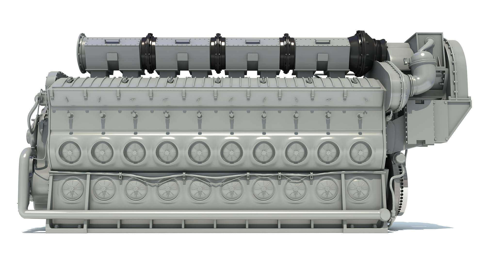 EMD Electro-Motive Diesel Engine Locomotive 3D Model by 3D Horse