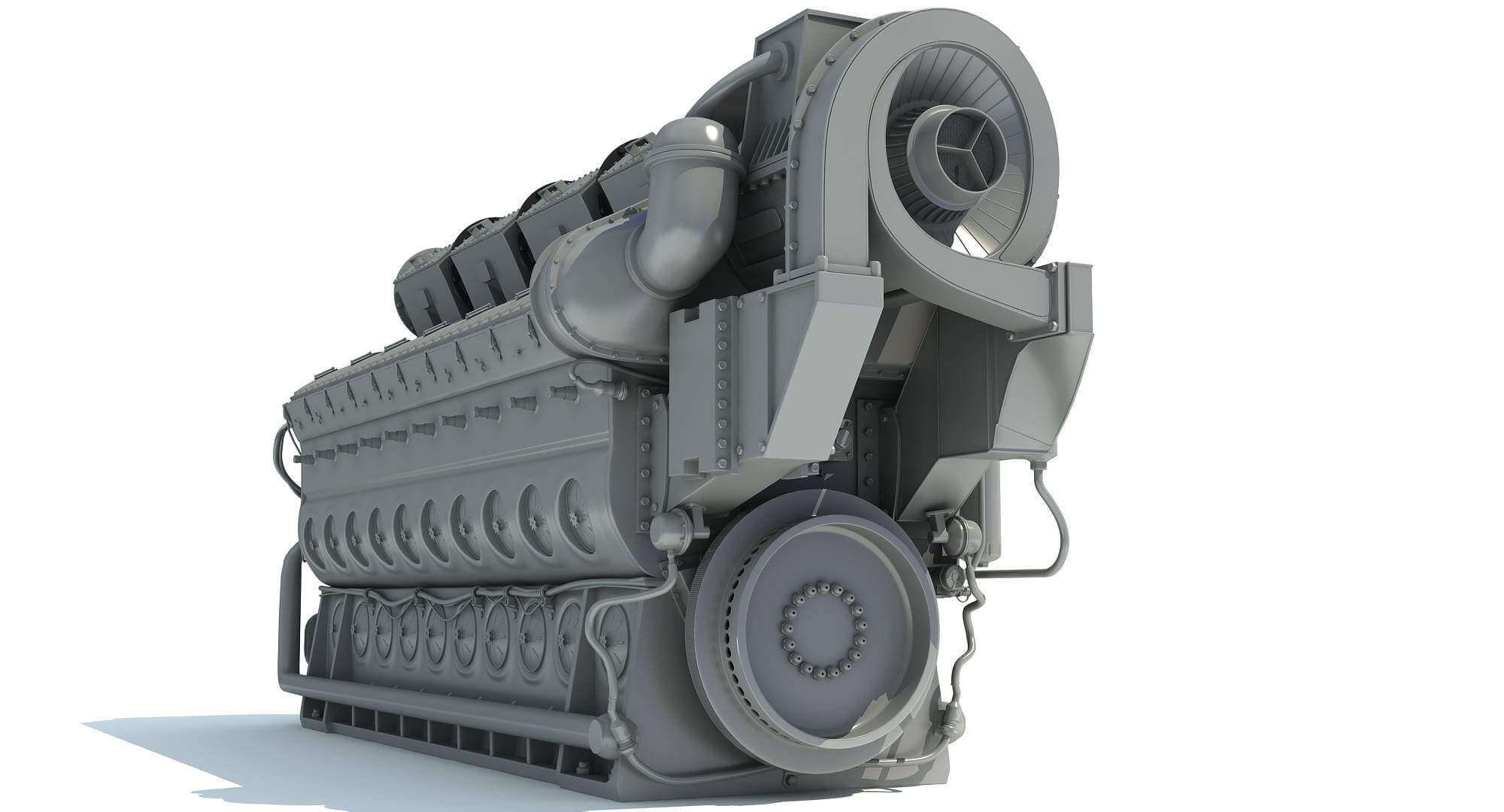 EMD Electro-Motive Diesel Engine Locomotive 3D Model by 3D Horse