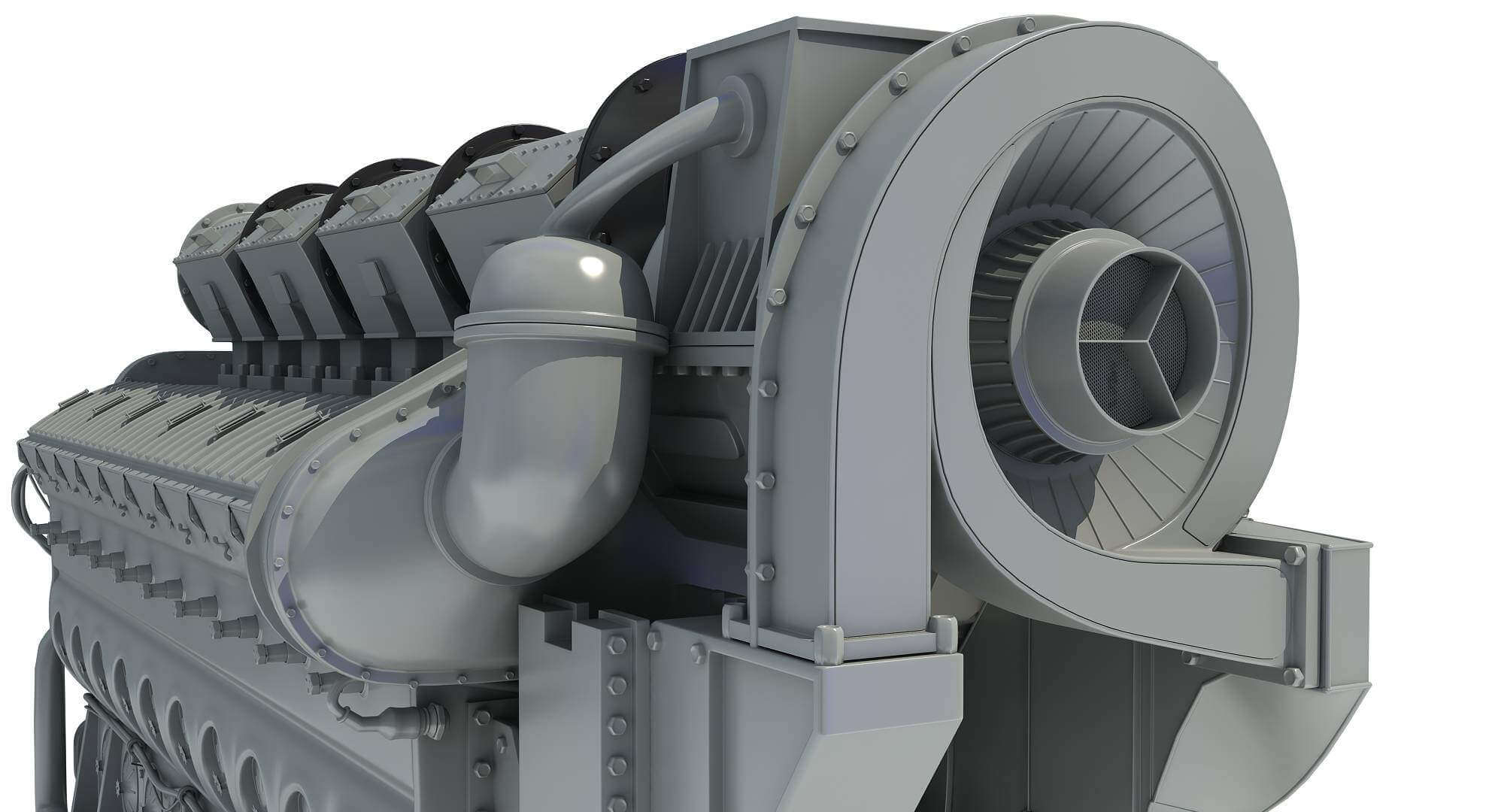 EMD Electro-Motive Diesel Engine Locomotive 3D Model by 3D Horse