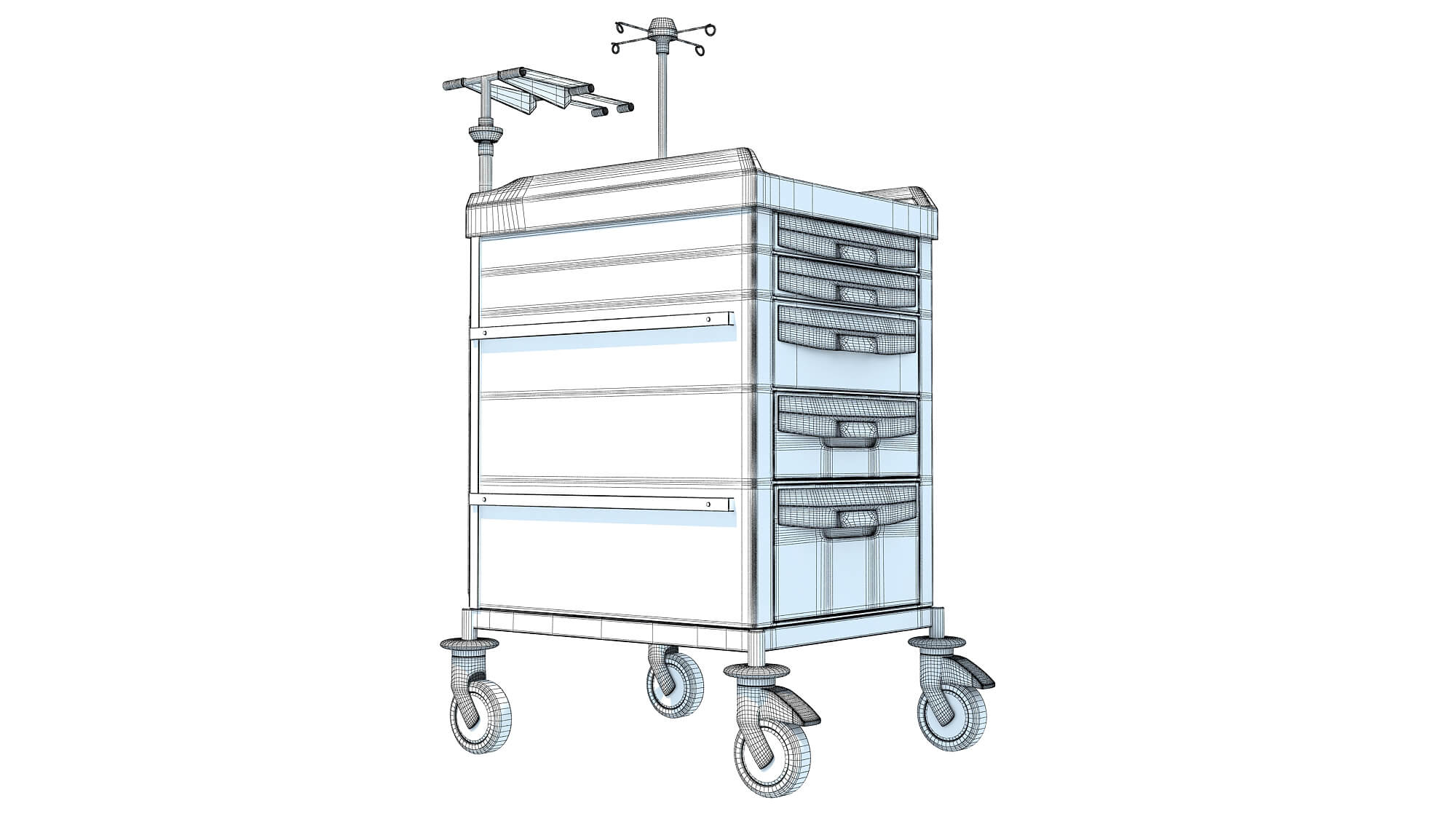 Emergency Trolley - 3D Model by 3D Horse