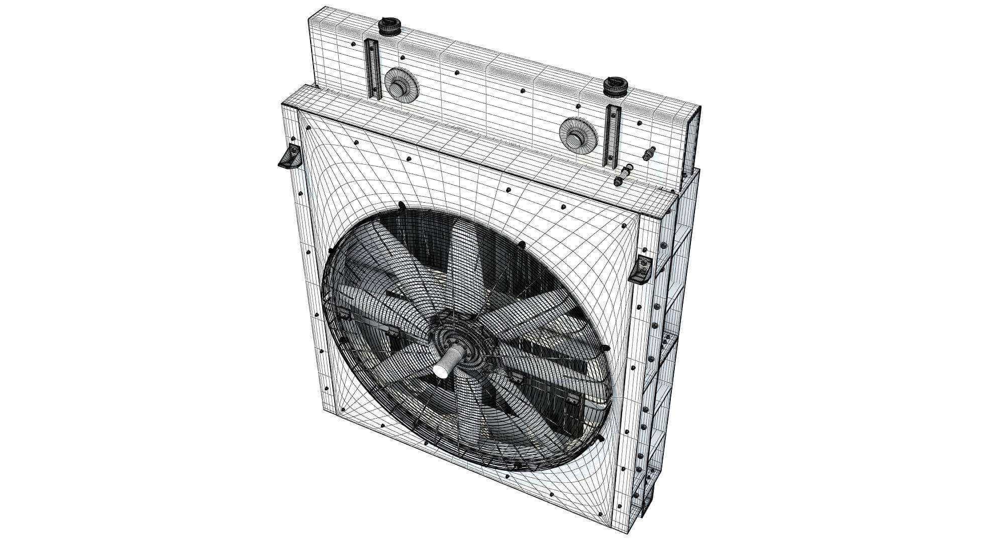 Engine Cooling System Radiator - 3D Model by 3D Horse