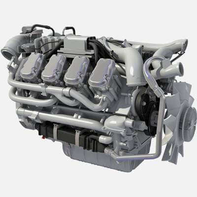Euro 6 European Truck Diesel Engine - 3D Model by 3D Horse