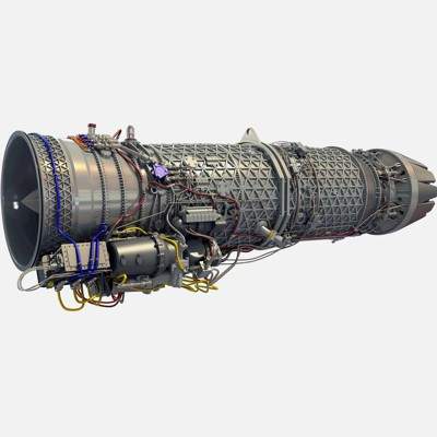 Eurojet EJ200 Military Turbofan Jet Engine - 3D Model by 3D Horse