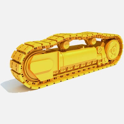 Excavator Track - 3D Model by 3D Horse