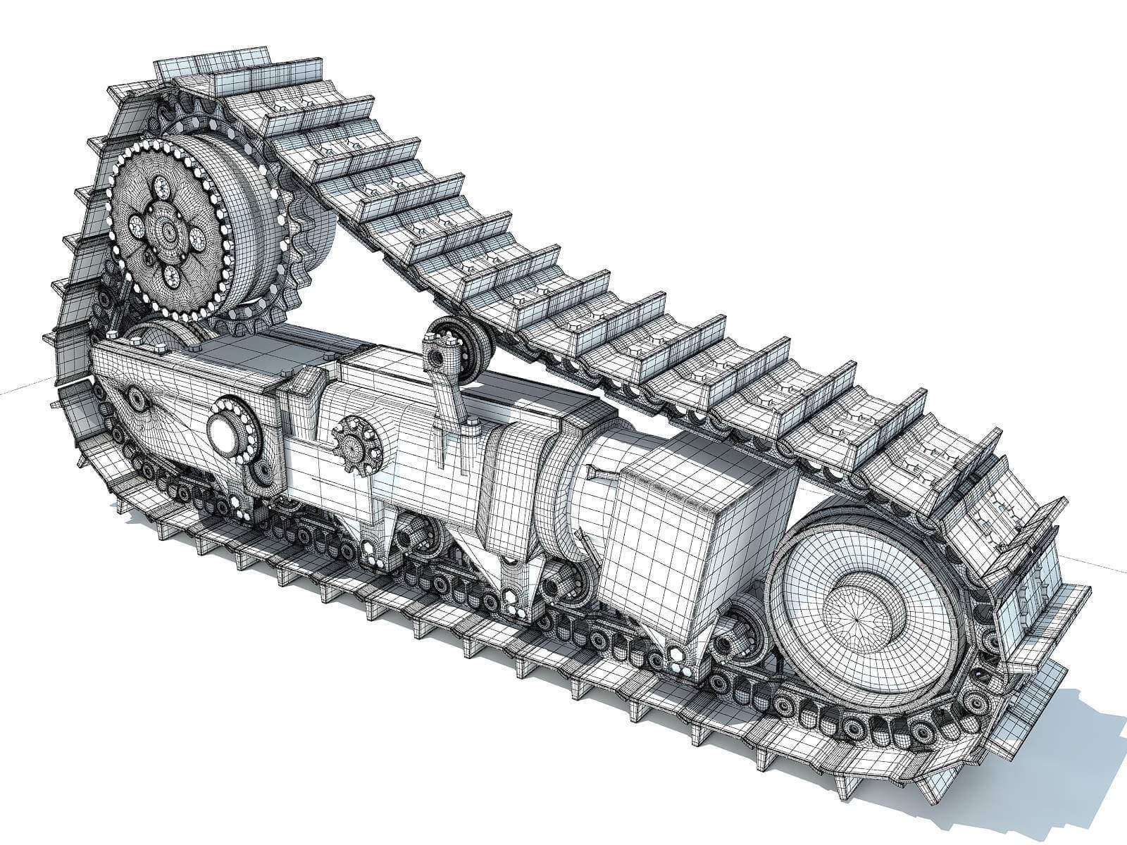 Excavator Track - 3D Model by 3D Horse