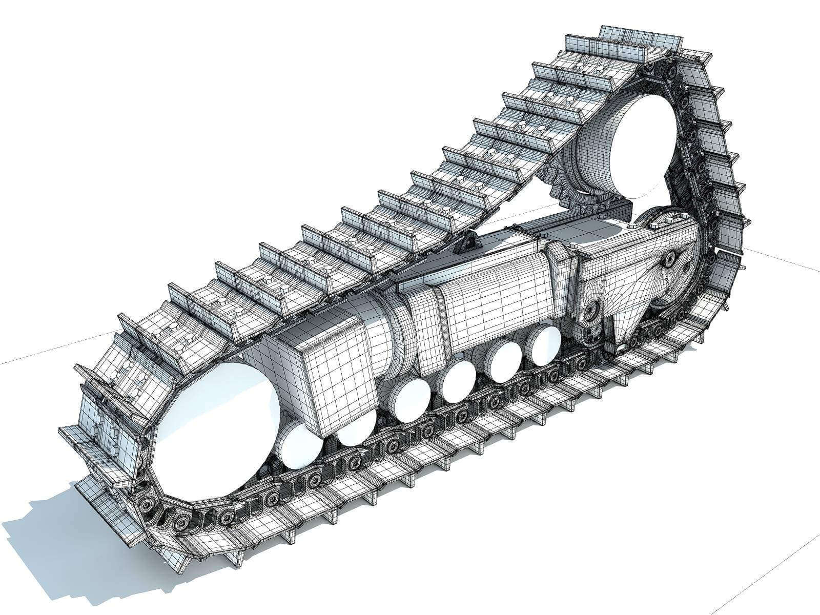 Excavator Track - 3D Model by 3D Horse
