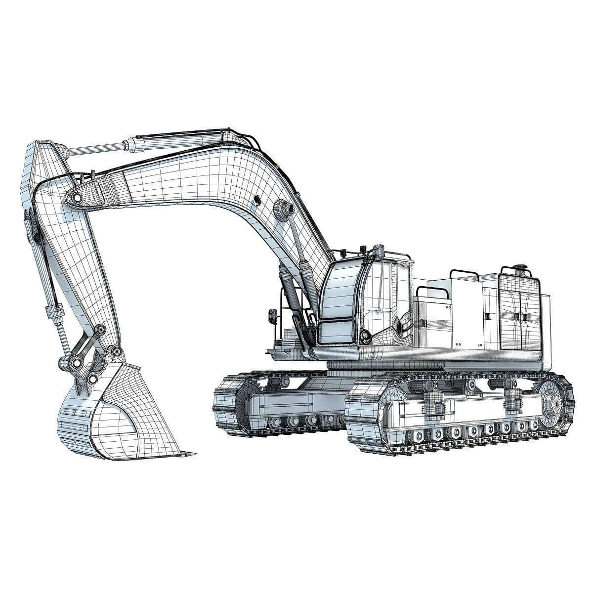 Excavator - 3D Model by 3D Horse