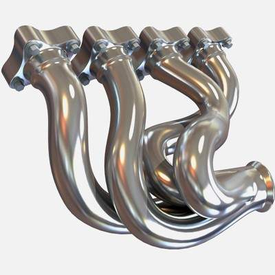 Exhaust Manifold System (V Engines) - 3D Model by 3D Horse