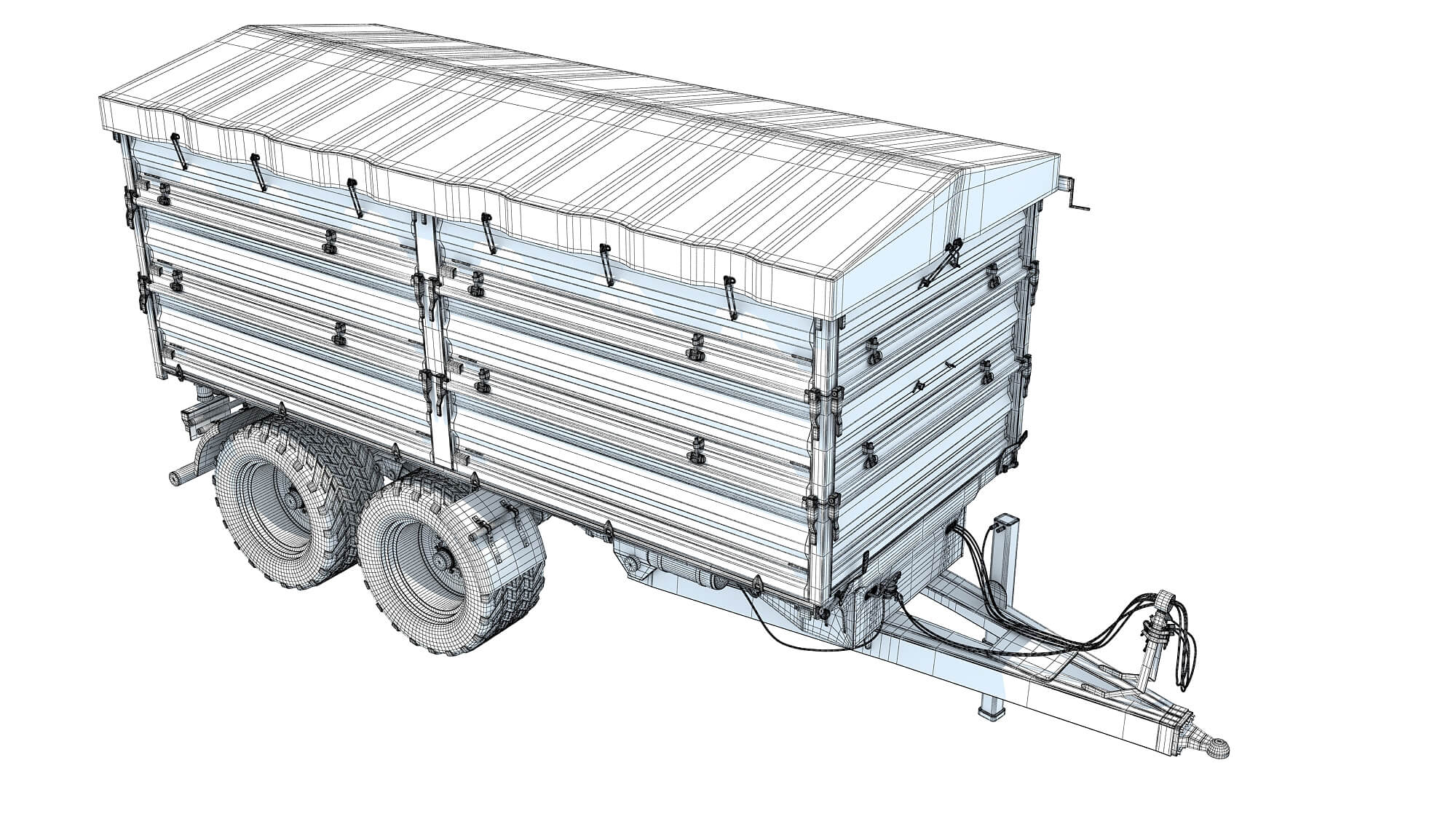 Farm Tipping Trailer - 3D Model by 3D Horse