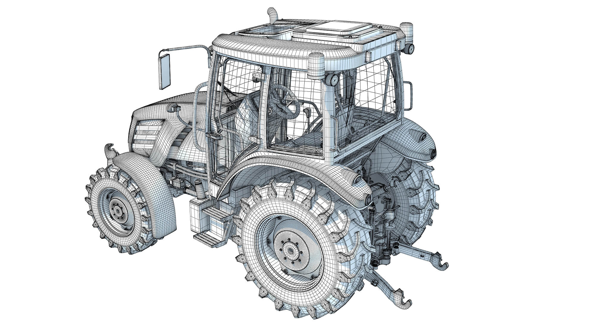 Farm Tractor - 3D Model by 3D Horse