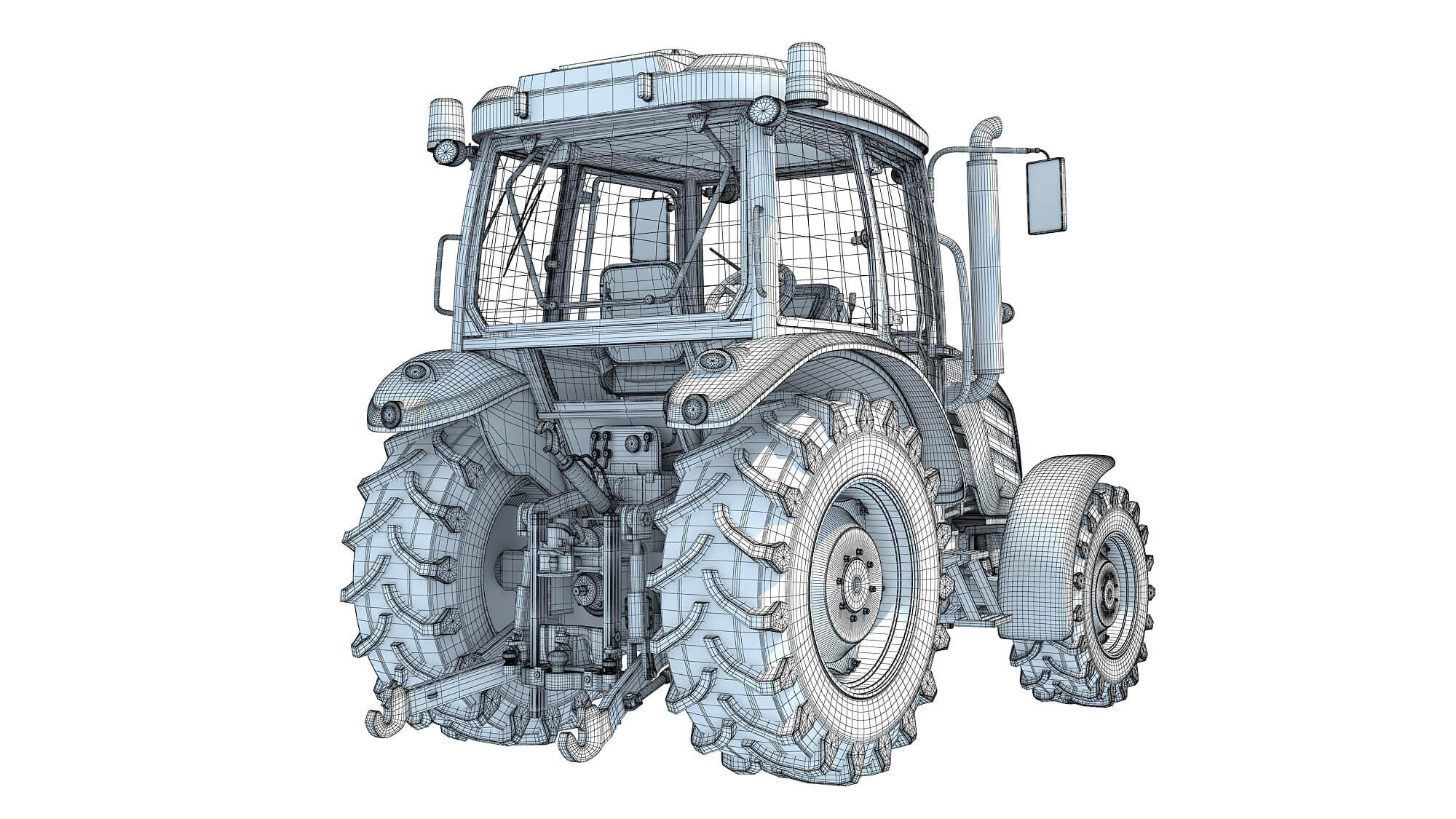 Farm Tractor - 3D Model by 3D Horse