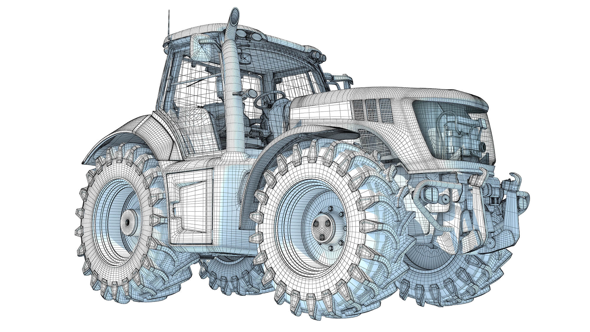 Farm Tractor 18 - 3D Model by 3D Horse