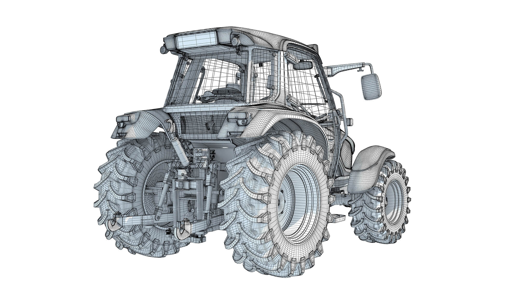 Farm Tractor - 3D Model by 3D Horse