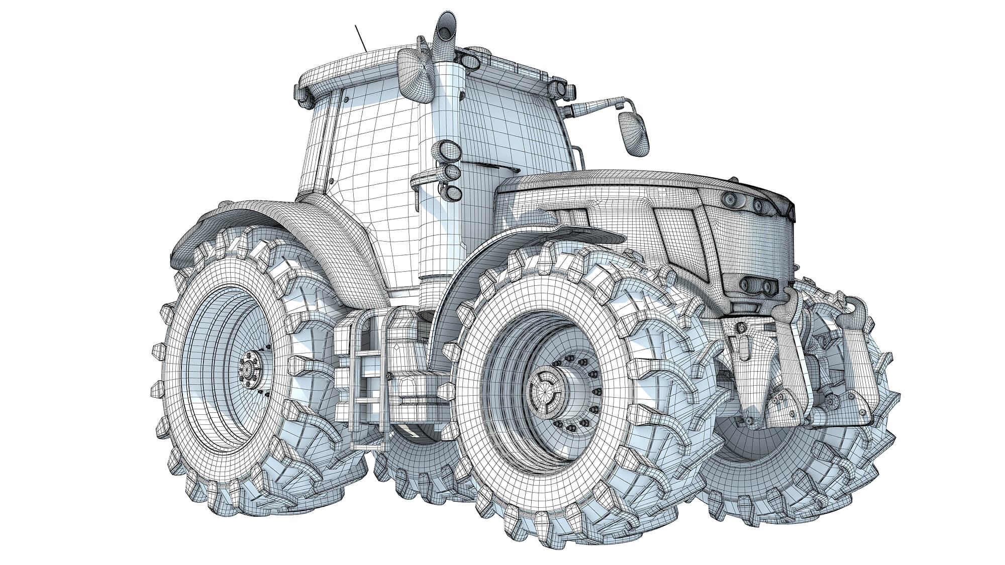 Farm Tractor - 3D Model by 3D Horse
