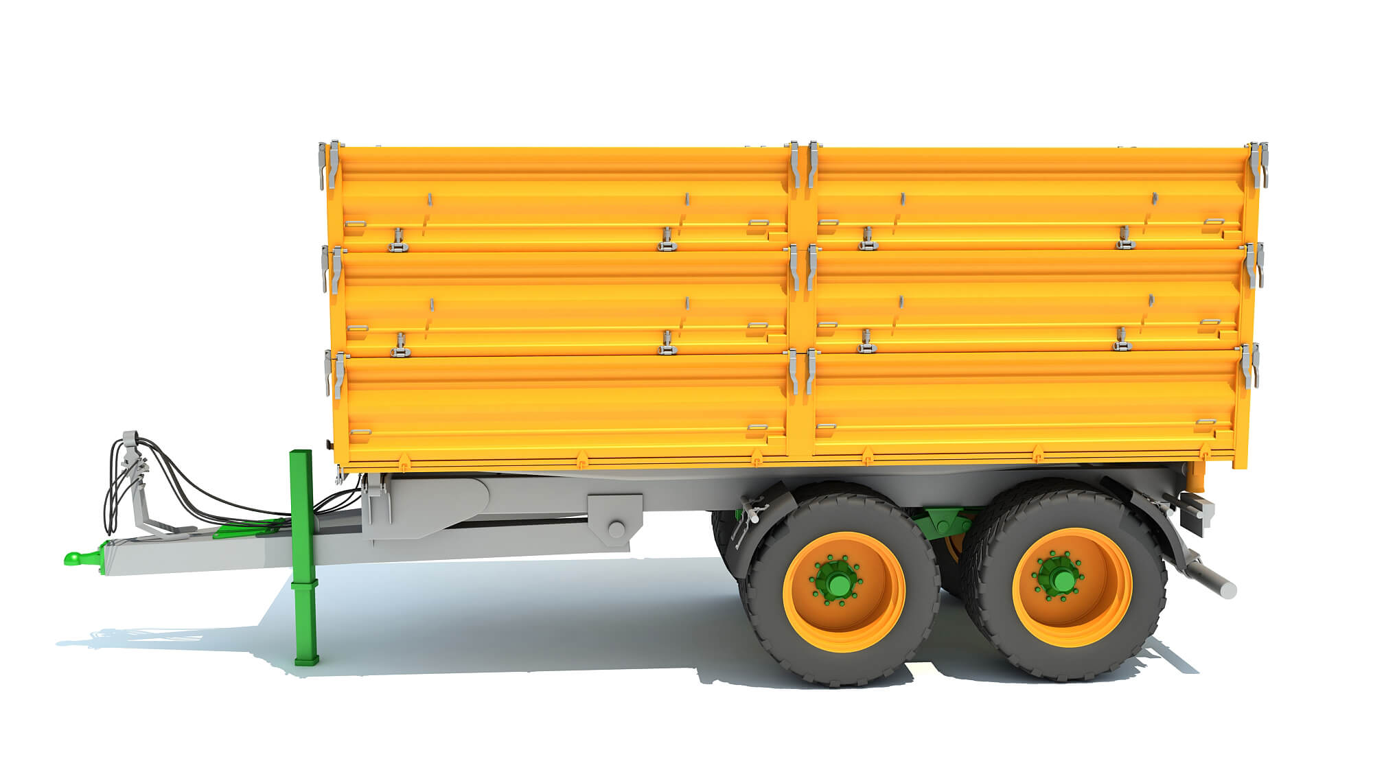 Farm Tractor Trailer - 3D Model by 3D Horse