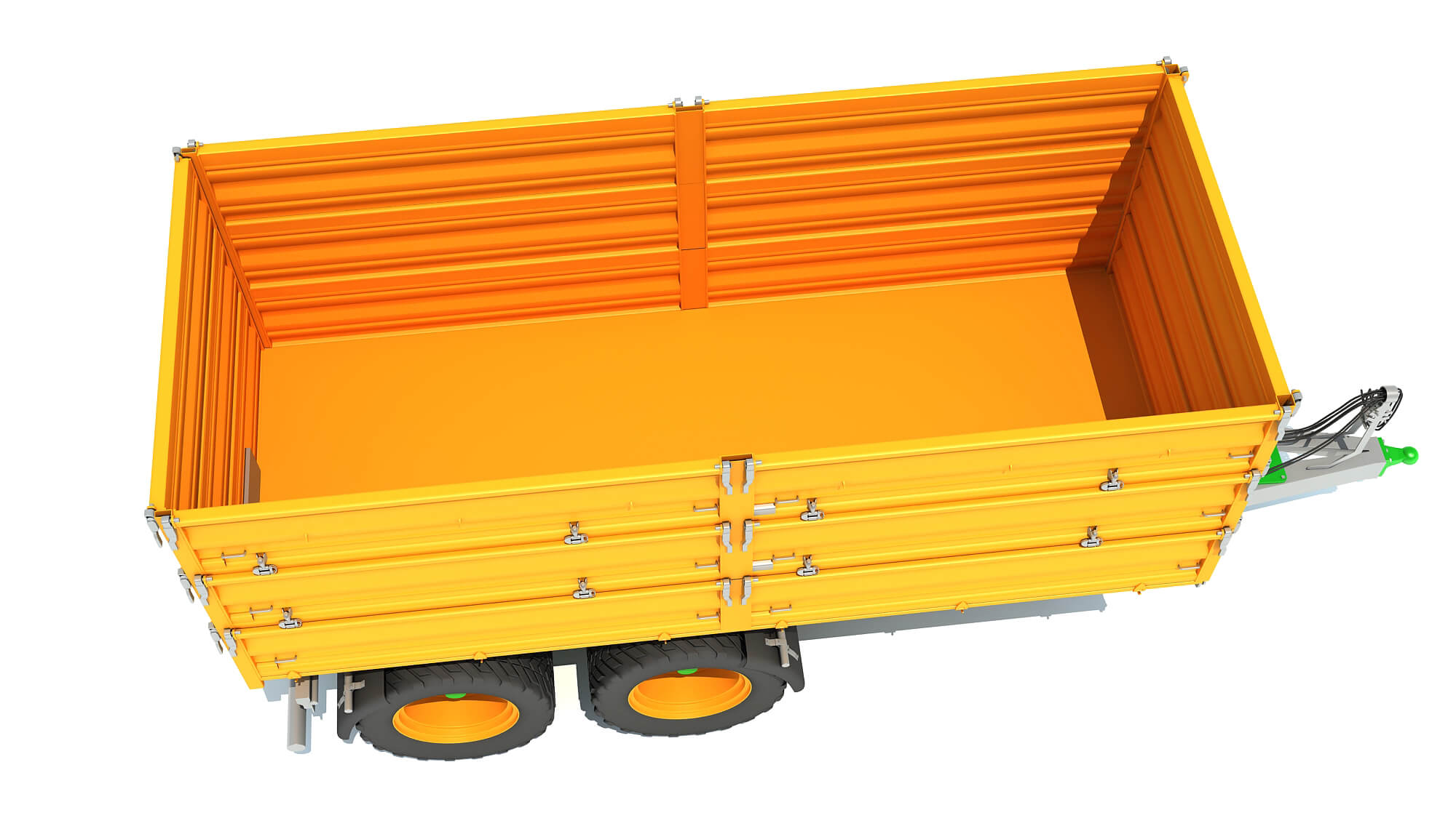 Farm Tractor Trailer - 3D Model by 3D Horse