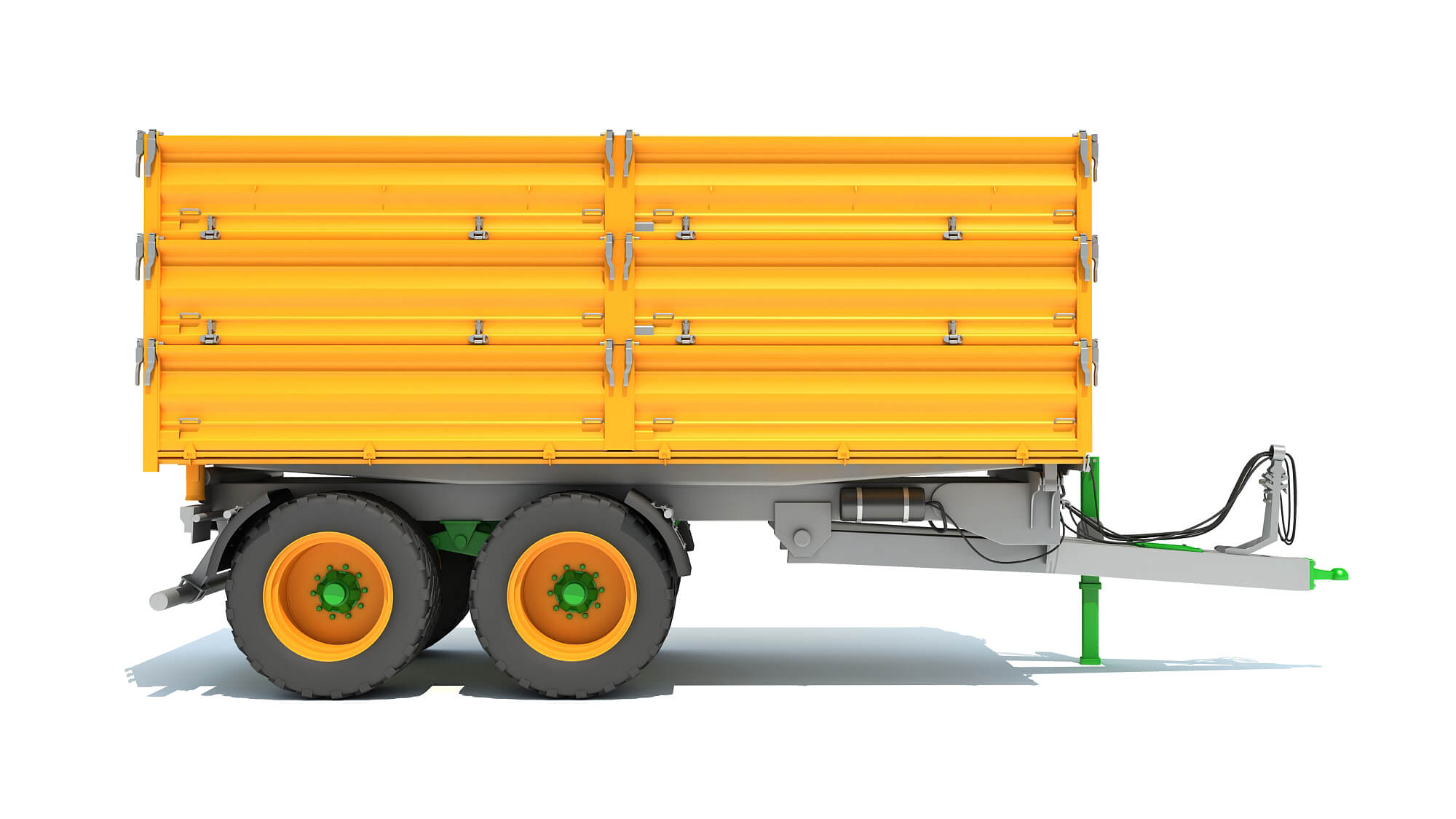 Farm Tractor Trailer - 3D Model by 3D Horse