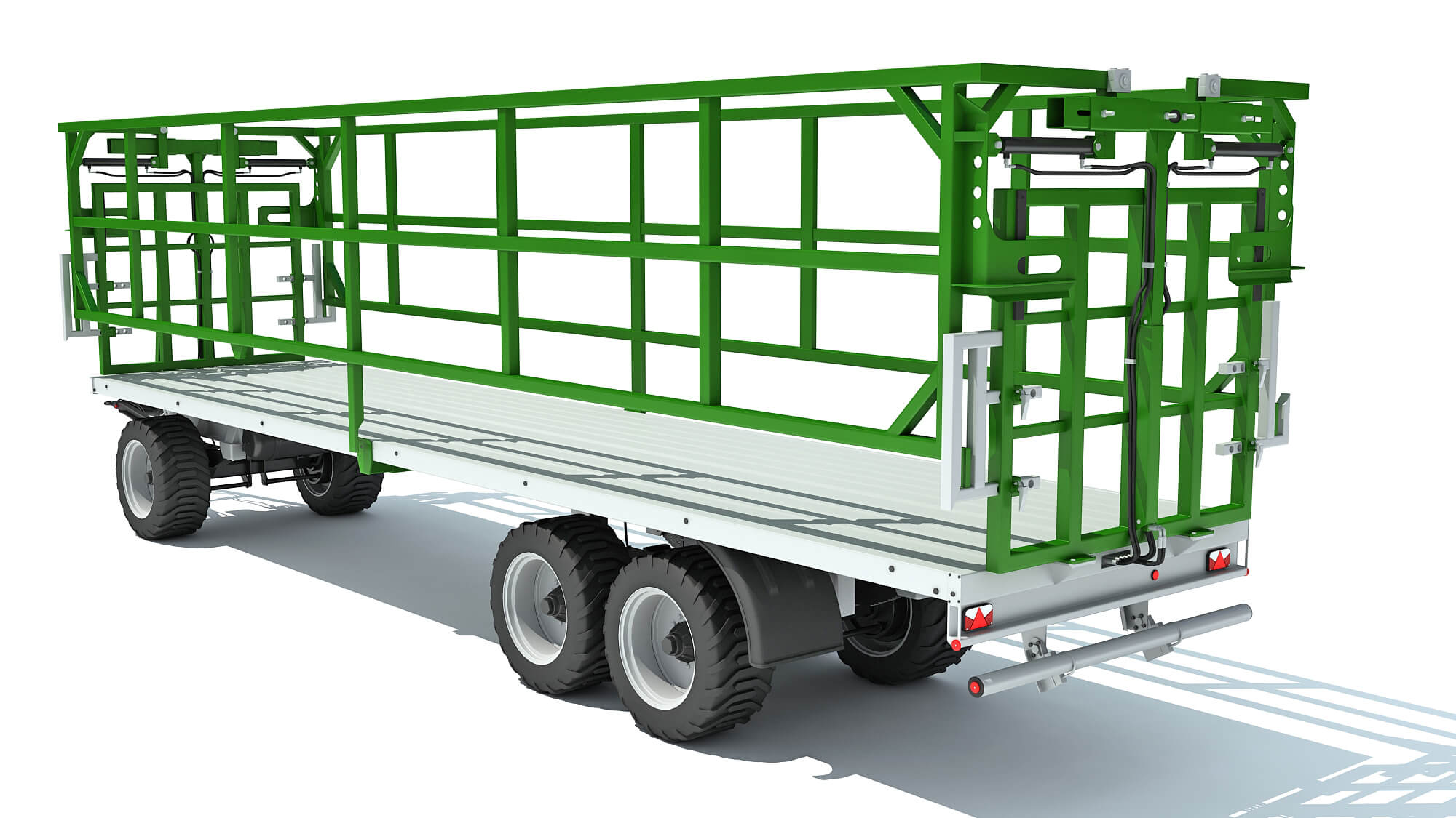 Farm Tractor Trailer - 3D Model by 3D Horse