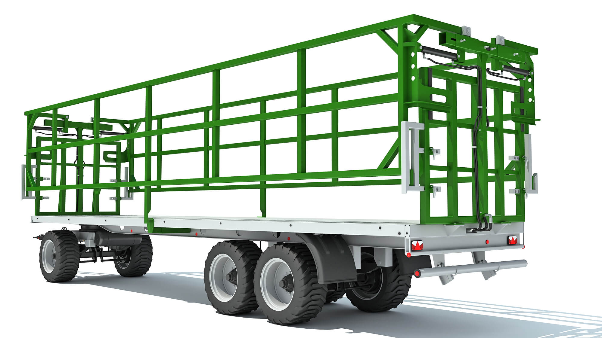 Farm Tractor Trailer - 3D Model by 3D Horse