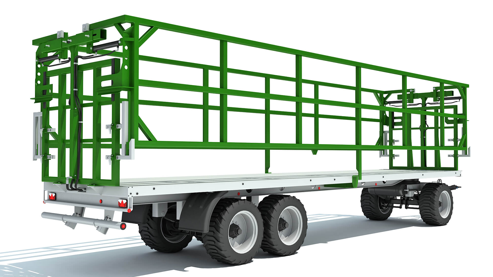 Farm Tractor Trailer - 3D Model by 3D Horse