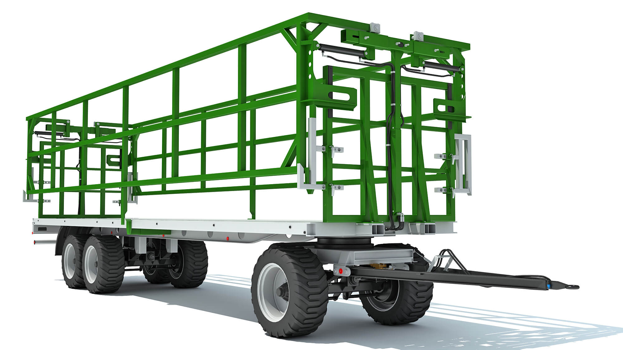 Farm Tractor Trailer - 3D Model by 3D Horse