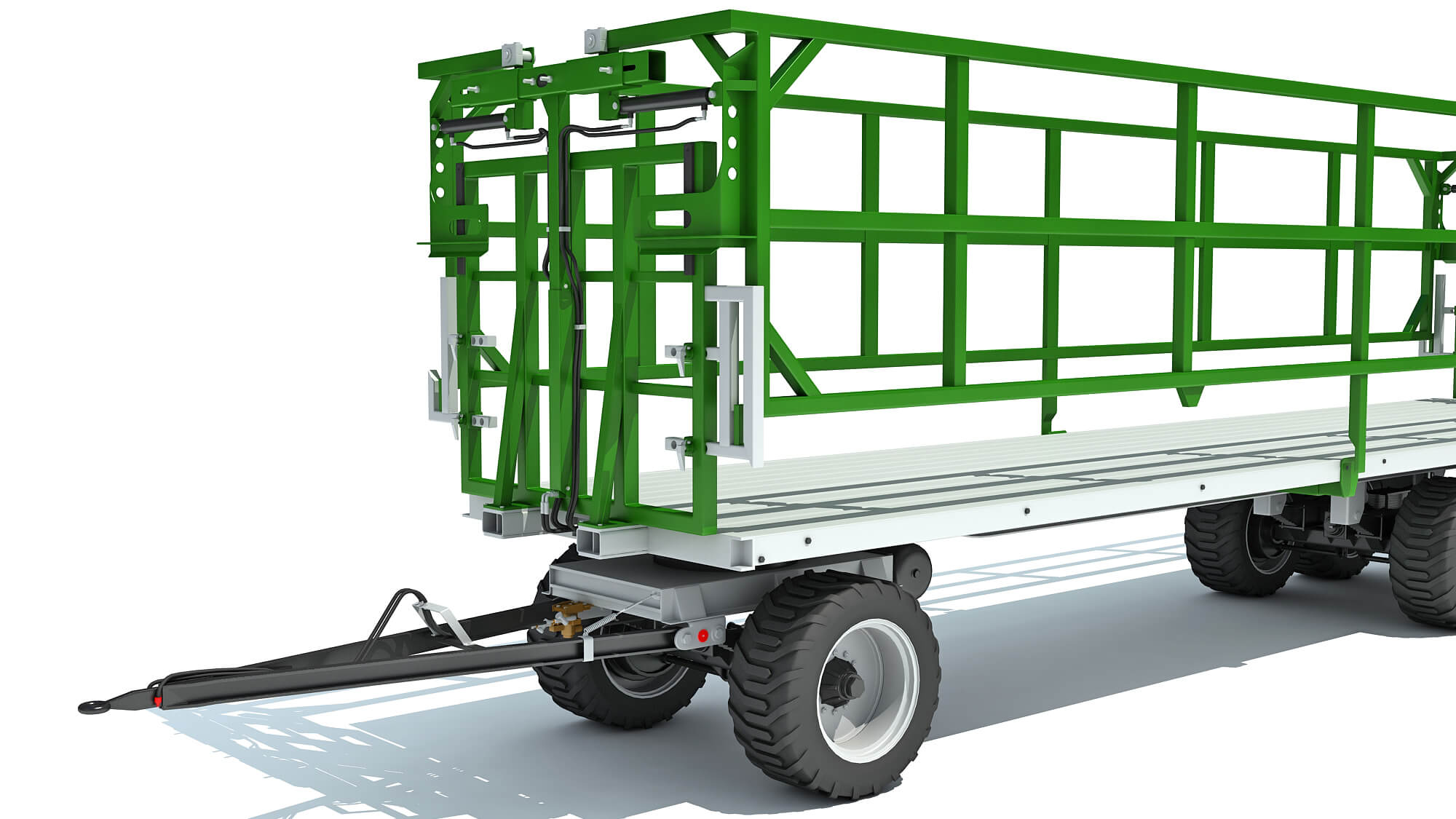 Farm Tractor Trailer - 3D Model by 3D Horse