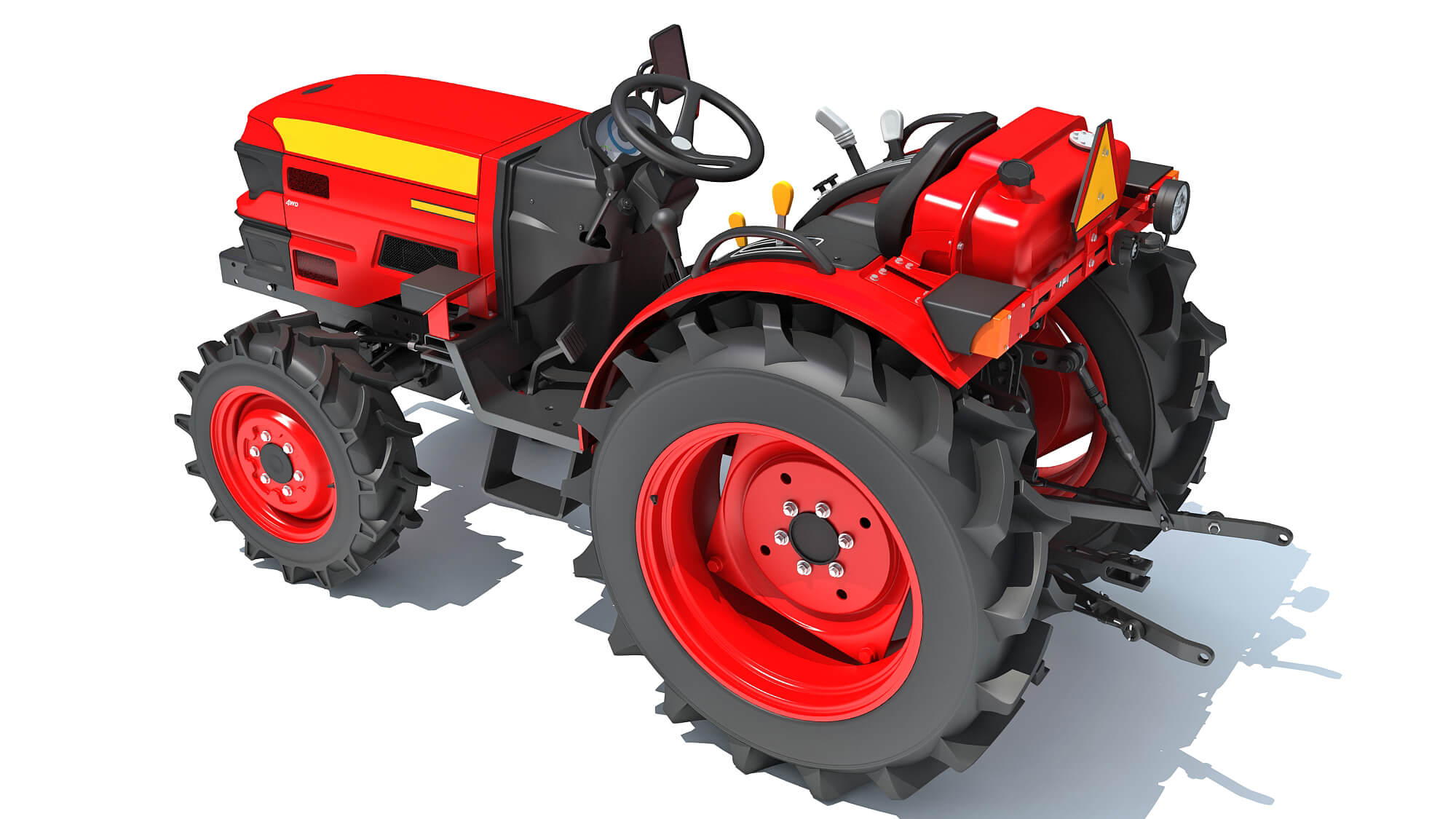 Farm Tractor - 3D Model by 3D Horse
