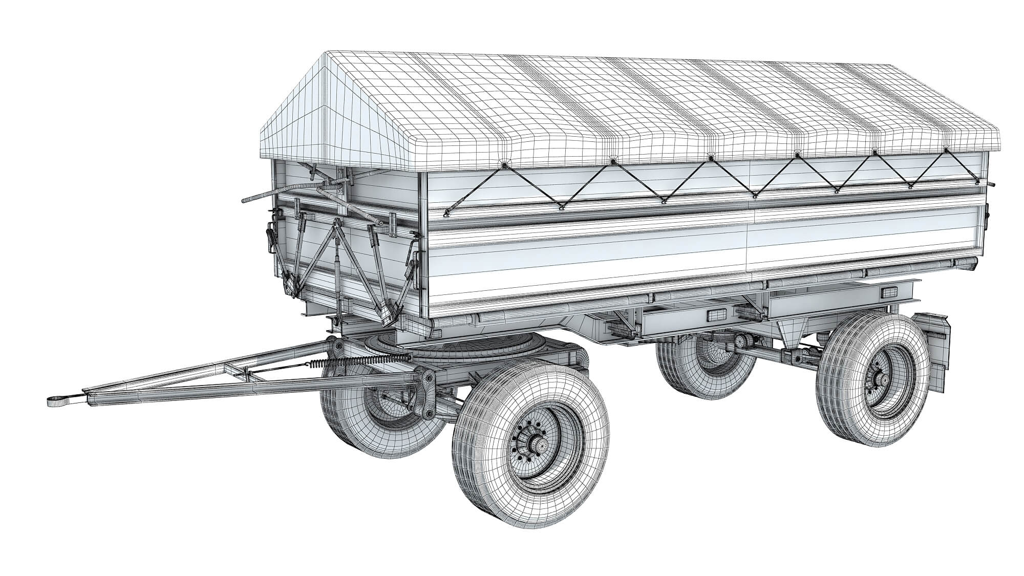 Farm Trailer - 3D Model by 3D Horse