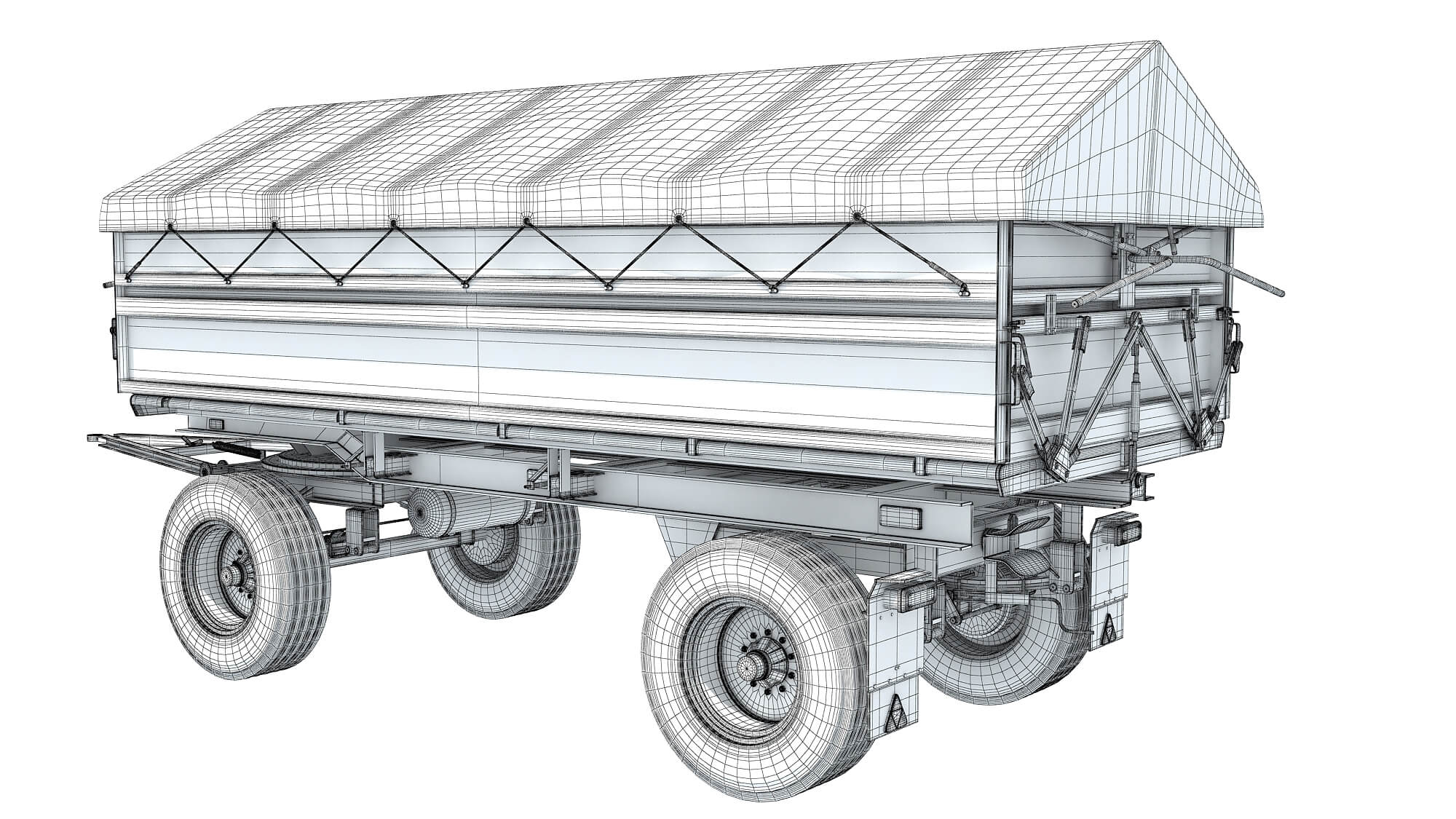 Farm Trailer - 3D Model by 3D Horse