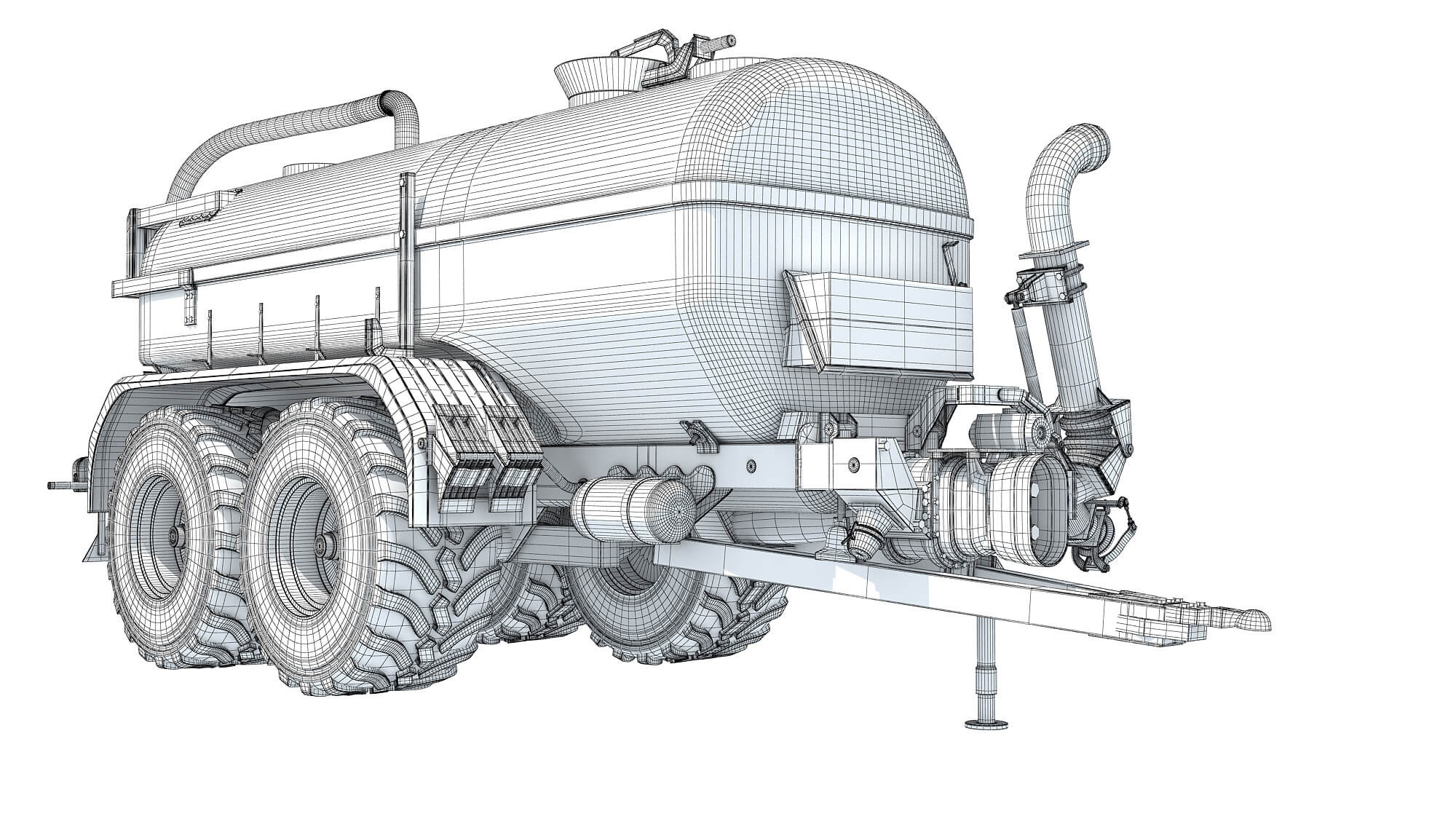 Farm Trailer - 3D Model by 3D Horse