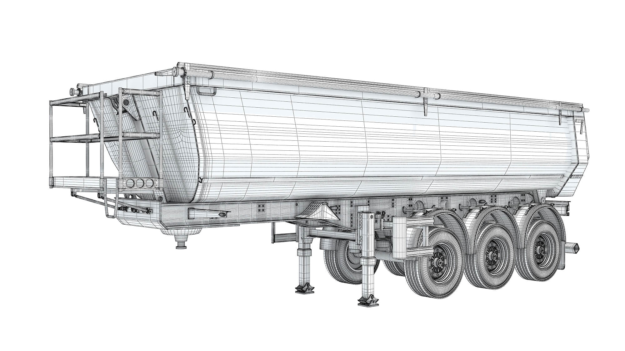 Farm Trailer 3D Model by 3D Horse