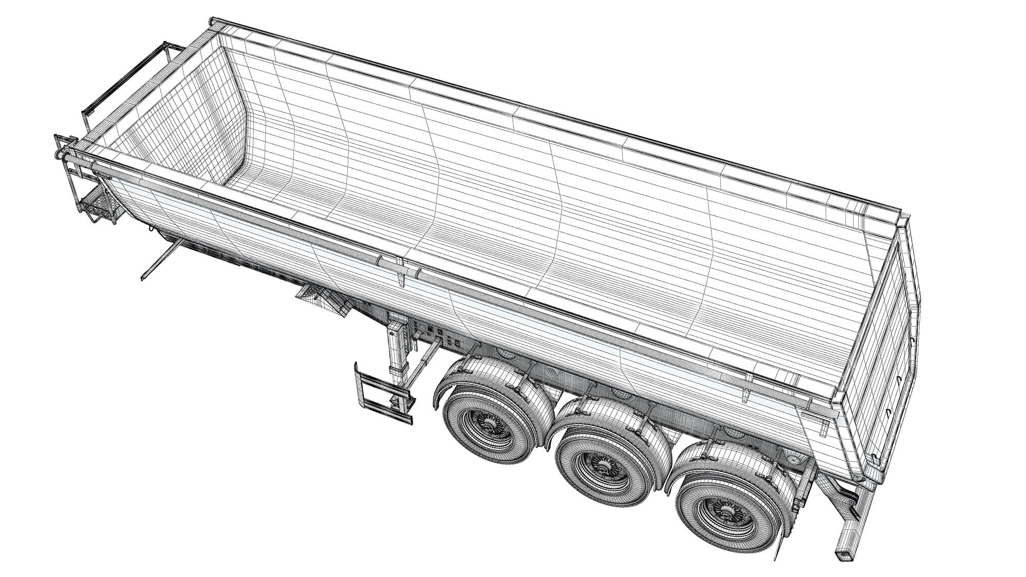 Farm Trailer 3D Model by 3D Horse