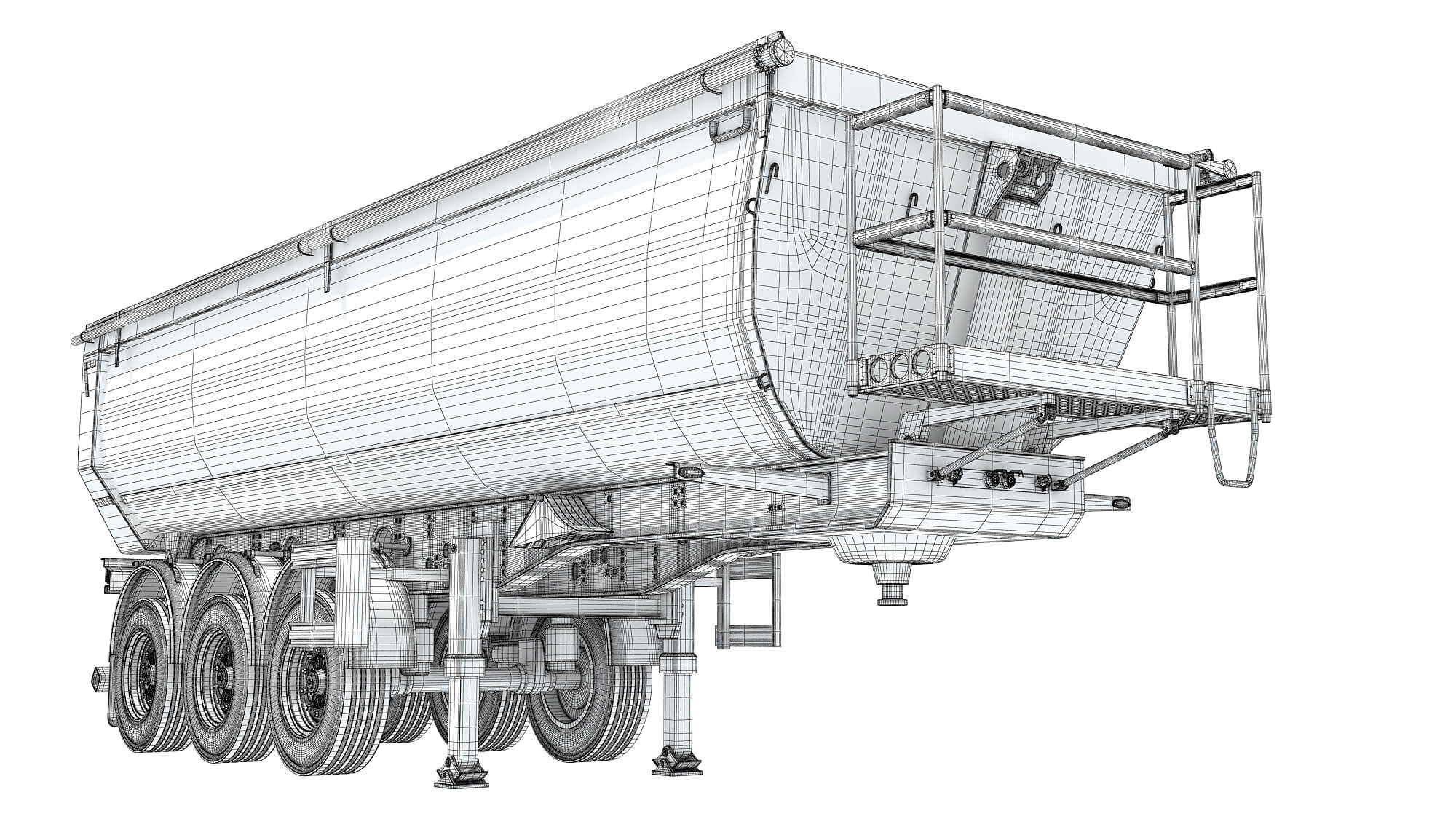 Farm Trailer 3D Model by 3D Horse