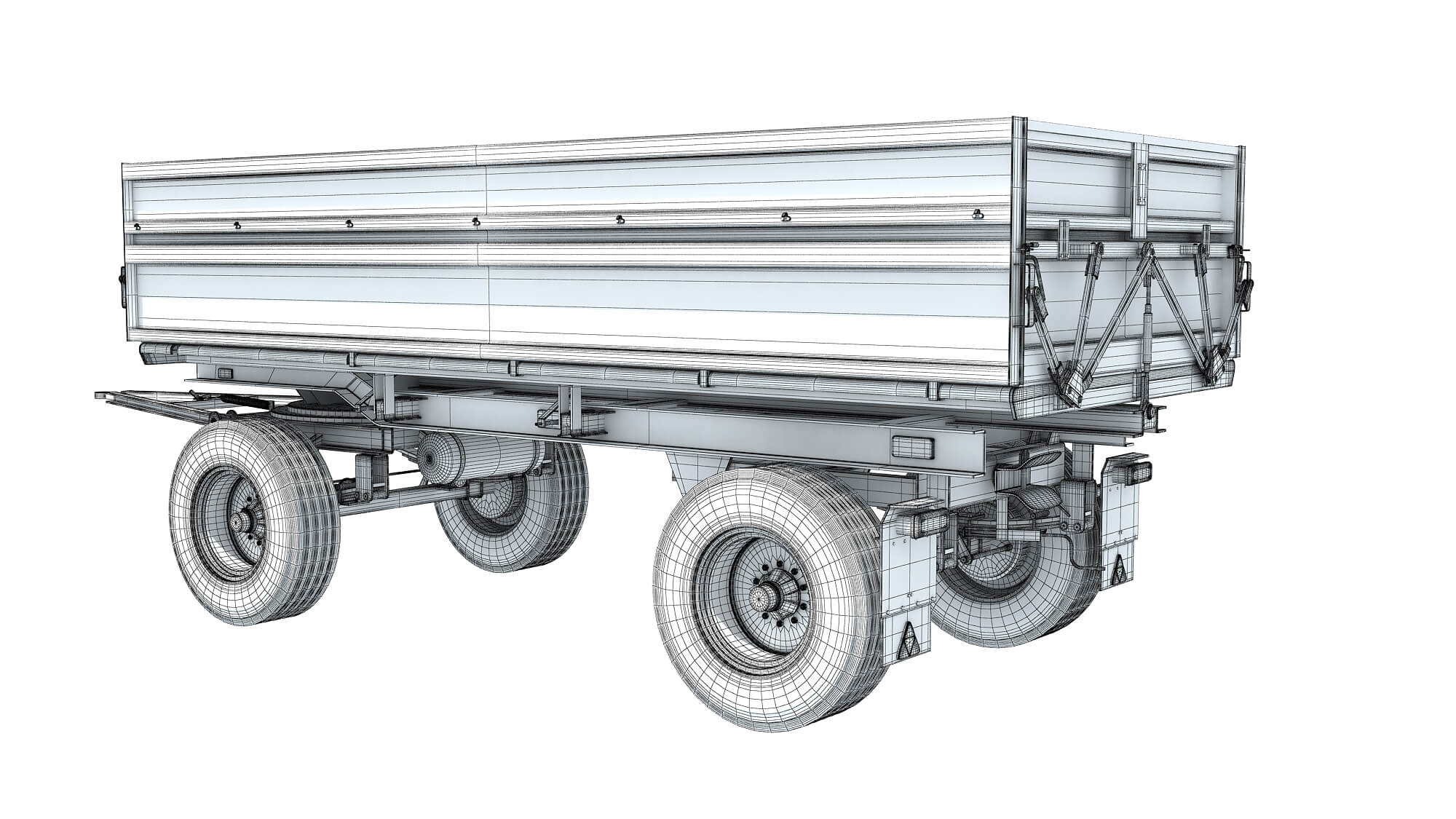 Farm Trailer - 3D Model by 3D Horse