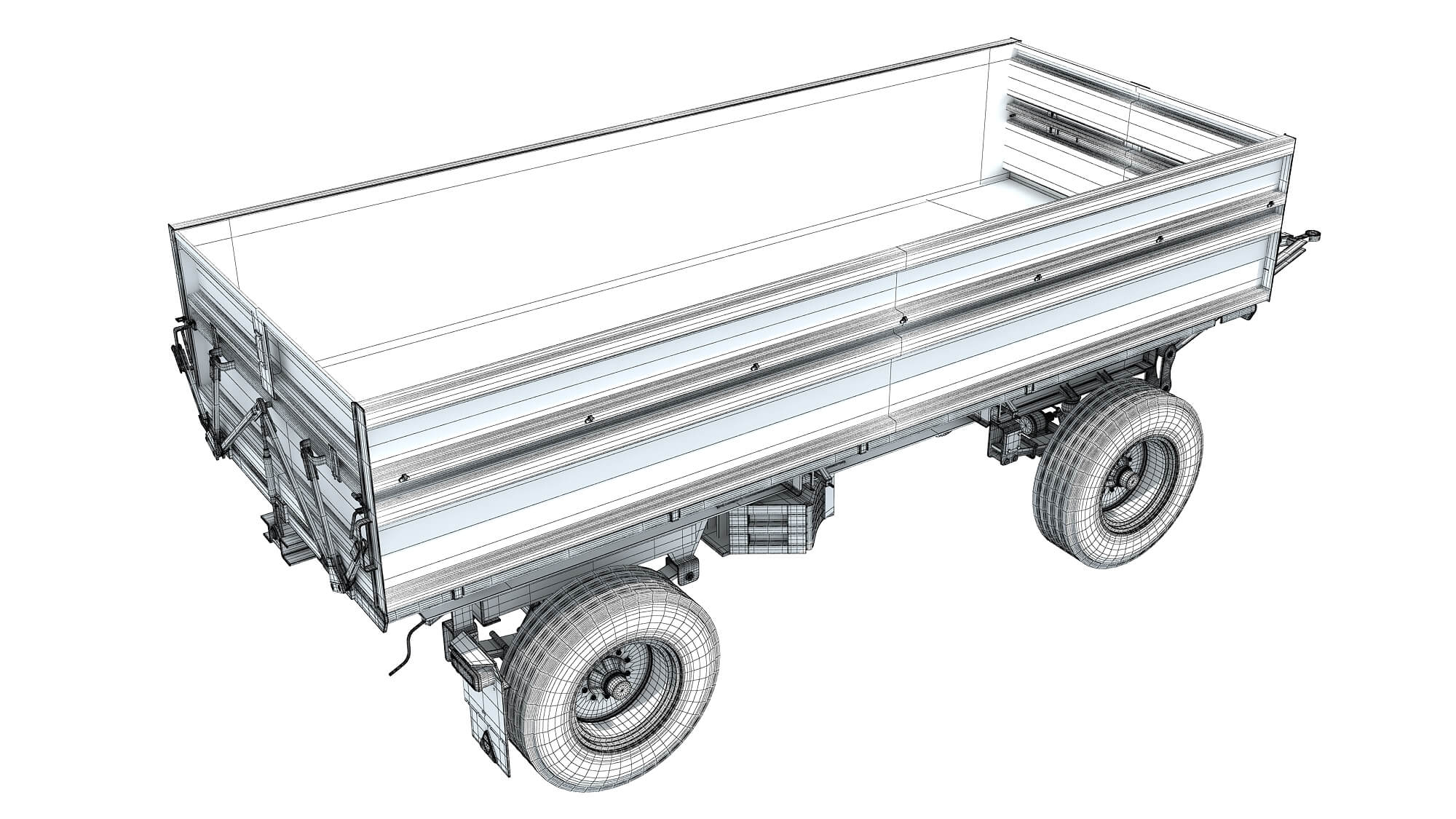 Farm Trailer - 3D Model by 3D Horse