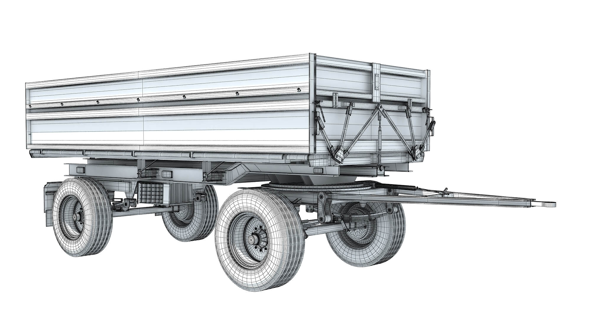 Farm Trailer - 3D Model by 3D Horse