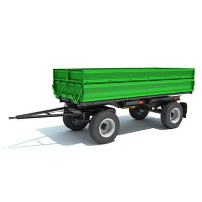 Farm Trailer - 3D Model by 3D Horse