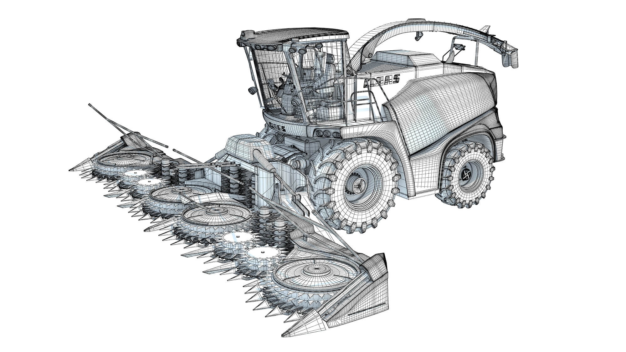 Forage Harvester Claas Jaguar - 3D Model by 3D Horse