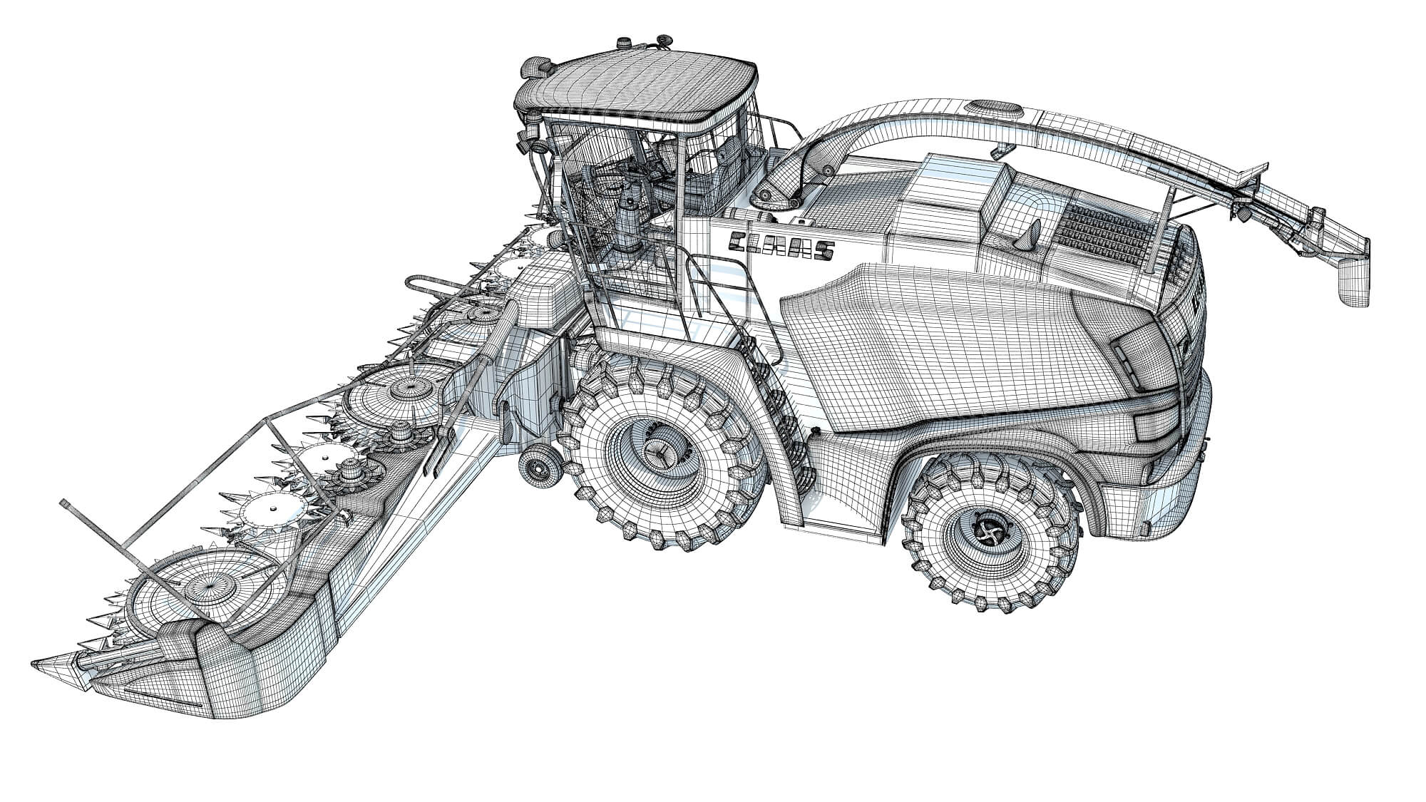 Forage Harvester Claas Jaguar - 3D Model by 3D Horse