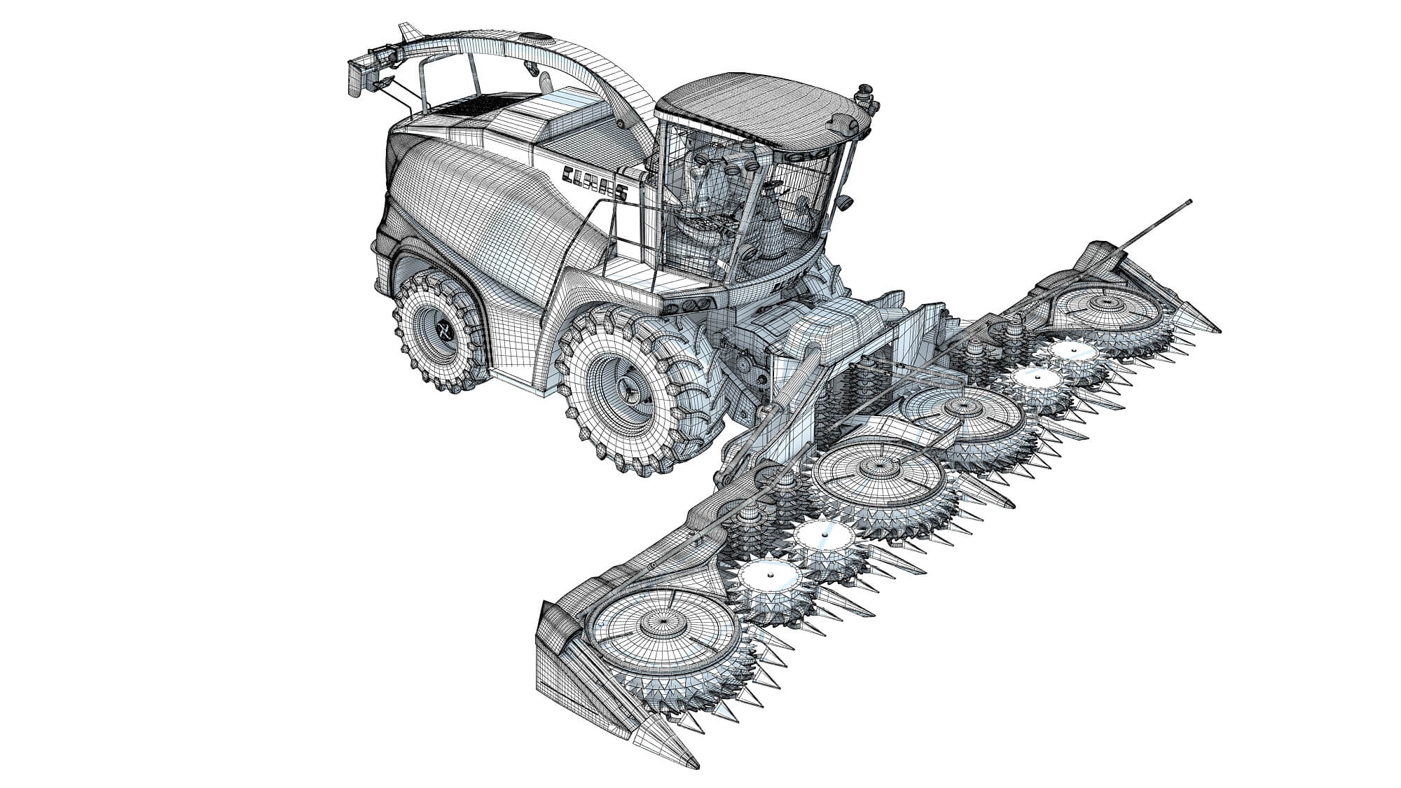 Forage Harvester Claas Jaguar - 3D Model by 3D Horse