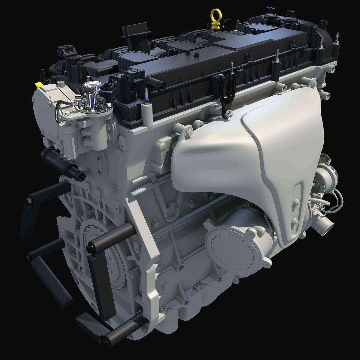 Ford Escape Engine - 3D Model by 3D Horse