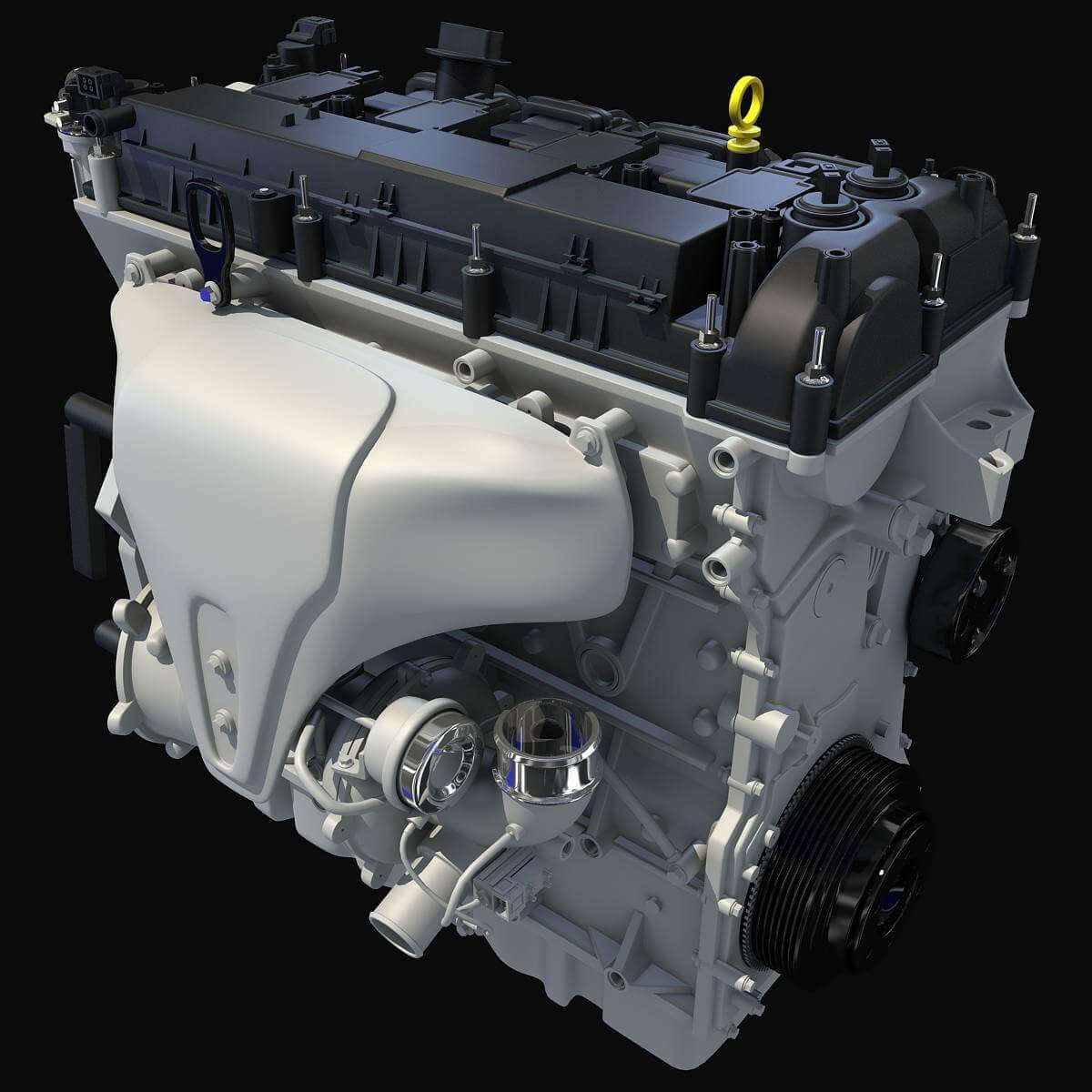 Ford Escape Engine - 3D Model by 3D Horse