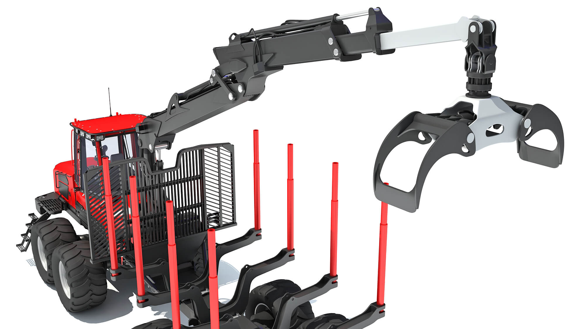 Forestry Forwarder - 3D Model by 3D Horse