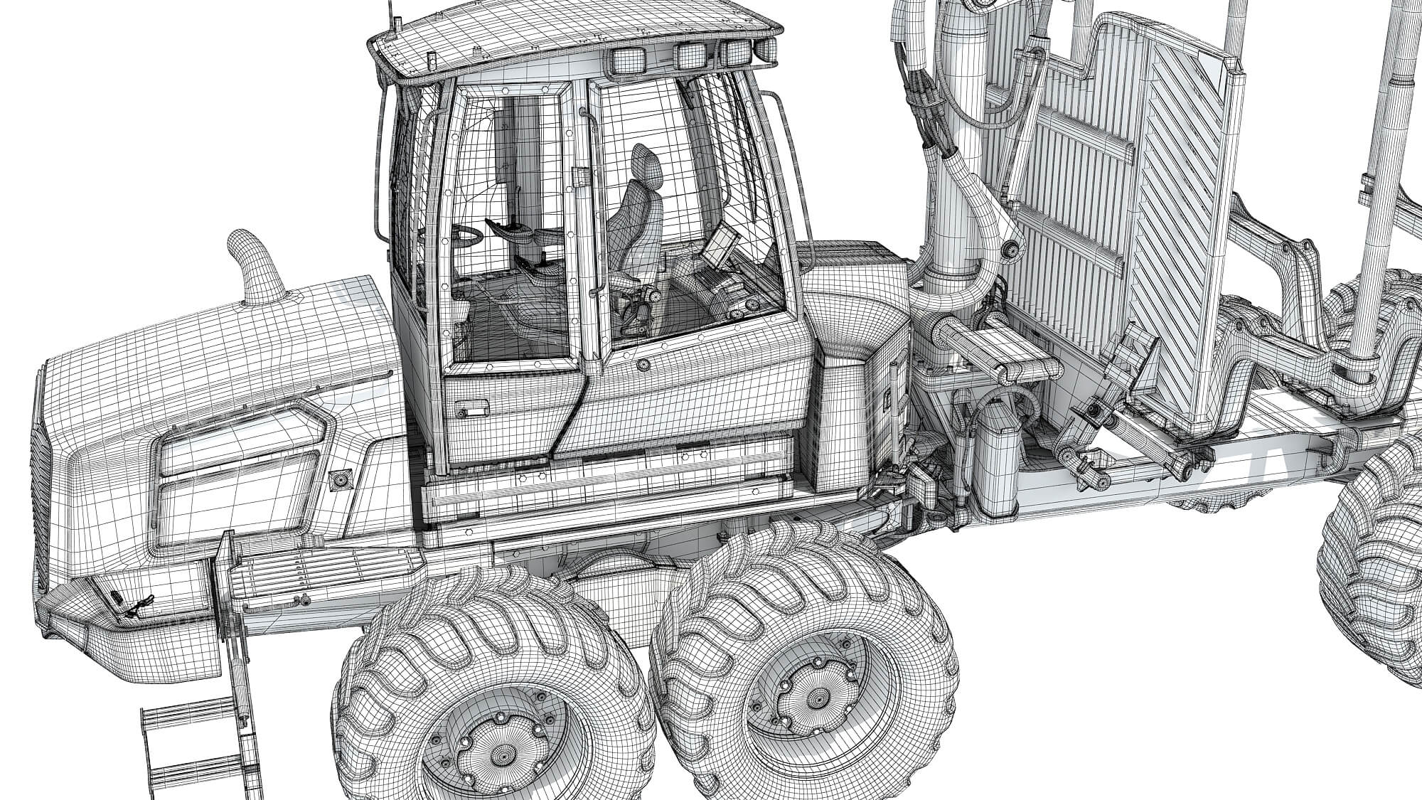Forestry Forwarder - 3D Model by 3D Horse