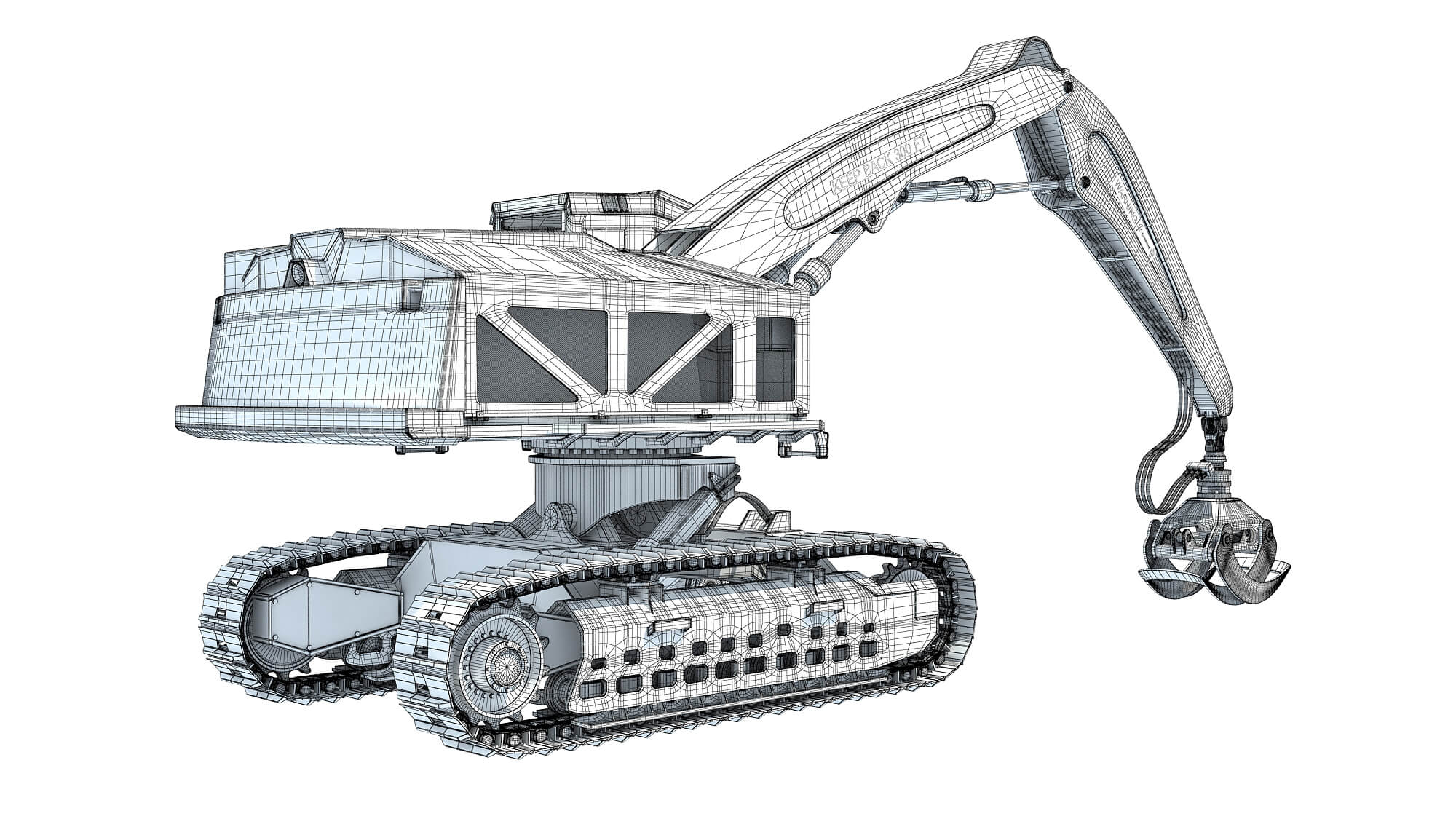Forestry Harvester - 3D Model by 3D Horse