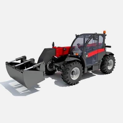 Forklift Bucket Telehandler - 3D Model by 3D Horse